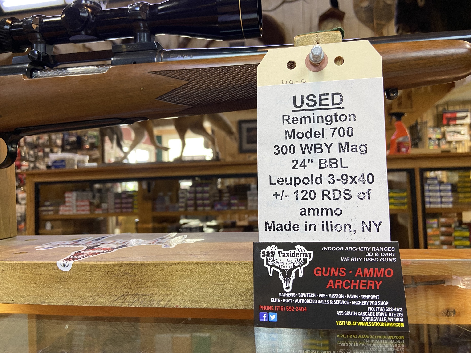 Wow! A Remington 700 in 300 WBY MAG with a Leupold Scope and 120 ...