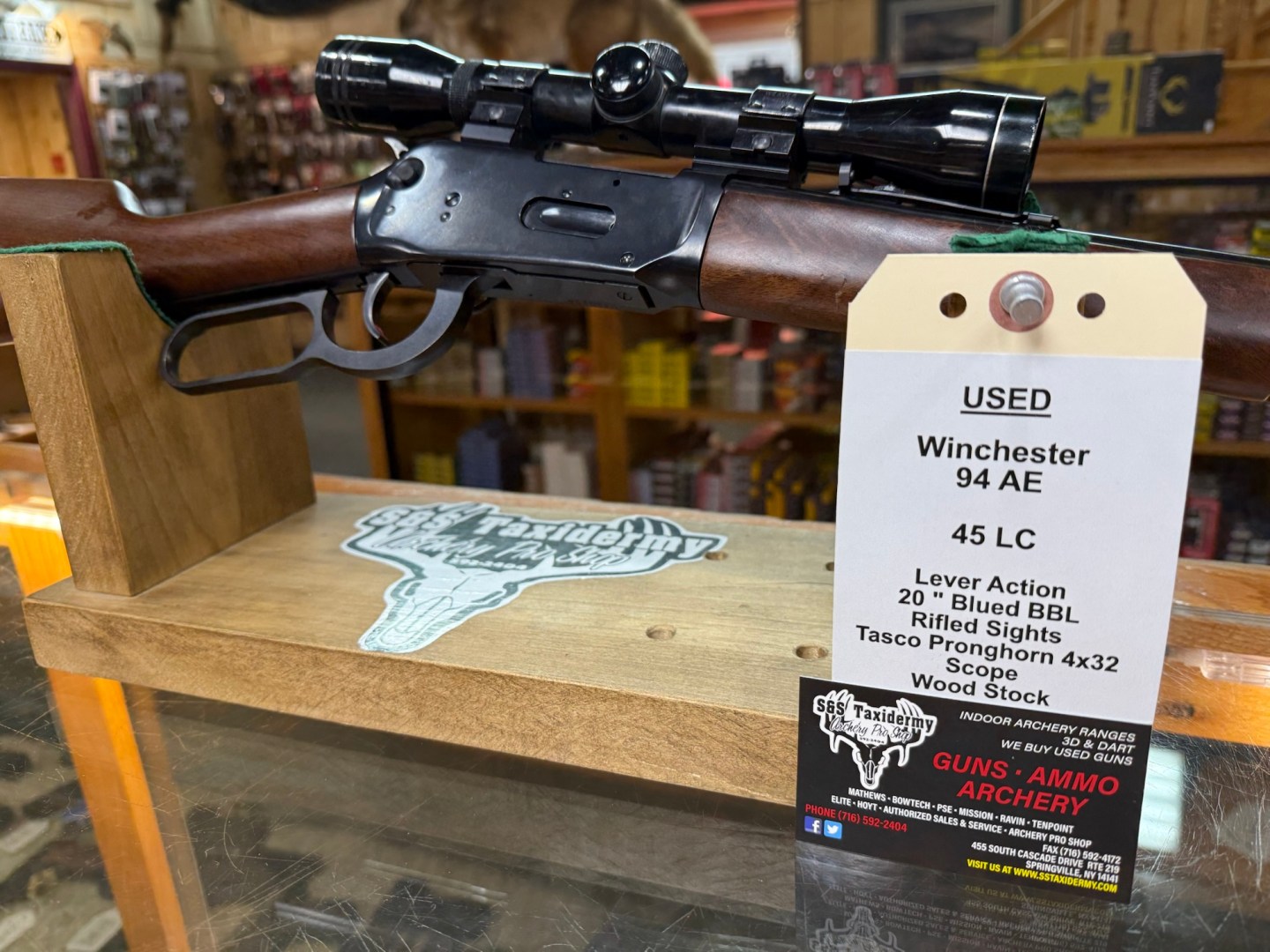 A Winchester 94, Two Old Mossberg Shotguns and Two Glock 10mm Pistols ...