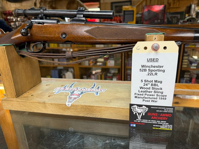 Wow! Not on but TWO Winchester Model 52B .22 LR Rifles! – S&S Taxidermy ...